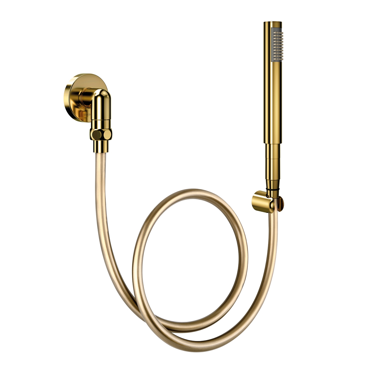 Ducha manual com joelho 90º de parede para lavatório C30 ouro polido ...