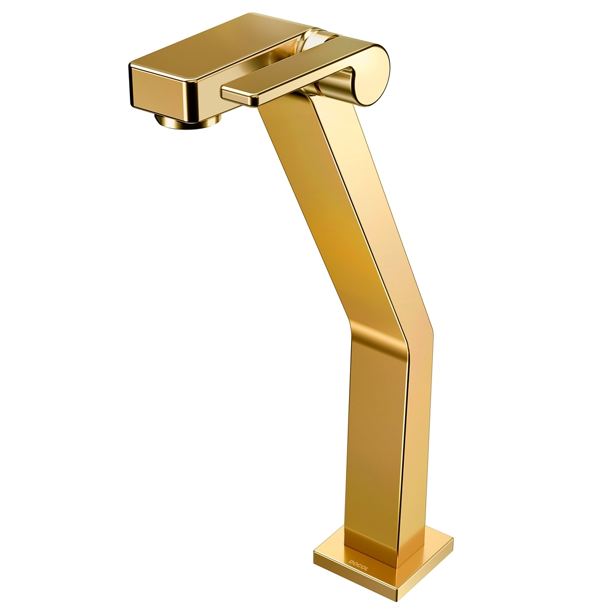 Grifo para baño pico alto Docol Stillo oro pulido - Docol